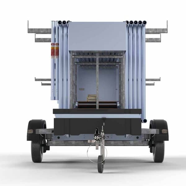 Euroscaffold afsluitbaar Steigeraanhanger 250 + Rolsteiger 10,2m